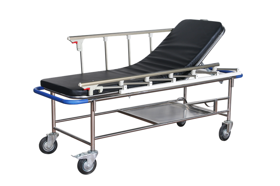 Mobile Stainless Steel Patient Hospital Stretcher Bed