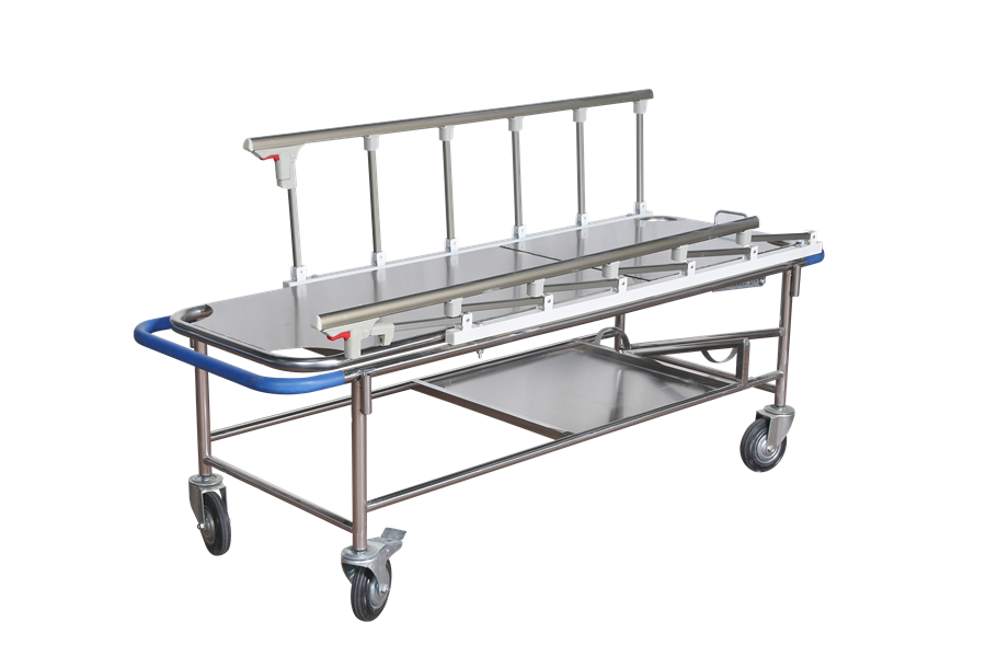 Mobile Stainless Steel Patient Hospital Stretcher Bed